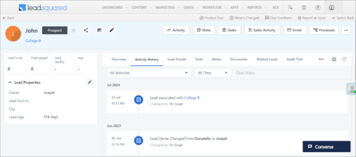 LeadSquared Getting Started Guide for Sales Users - Help & Support