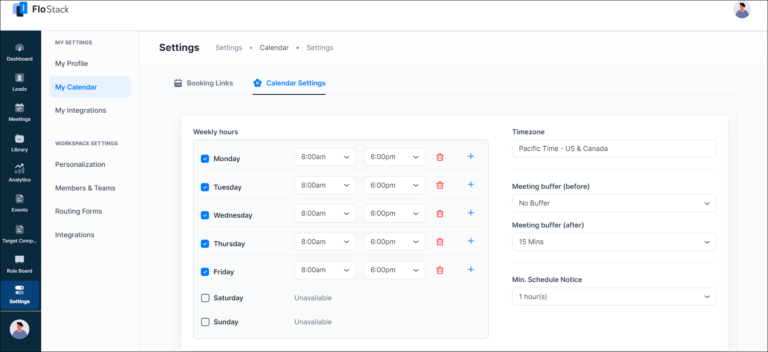 Set Up Your Profile and Calendar on FloStack - Help & Support