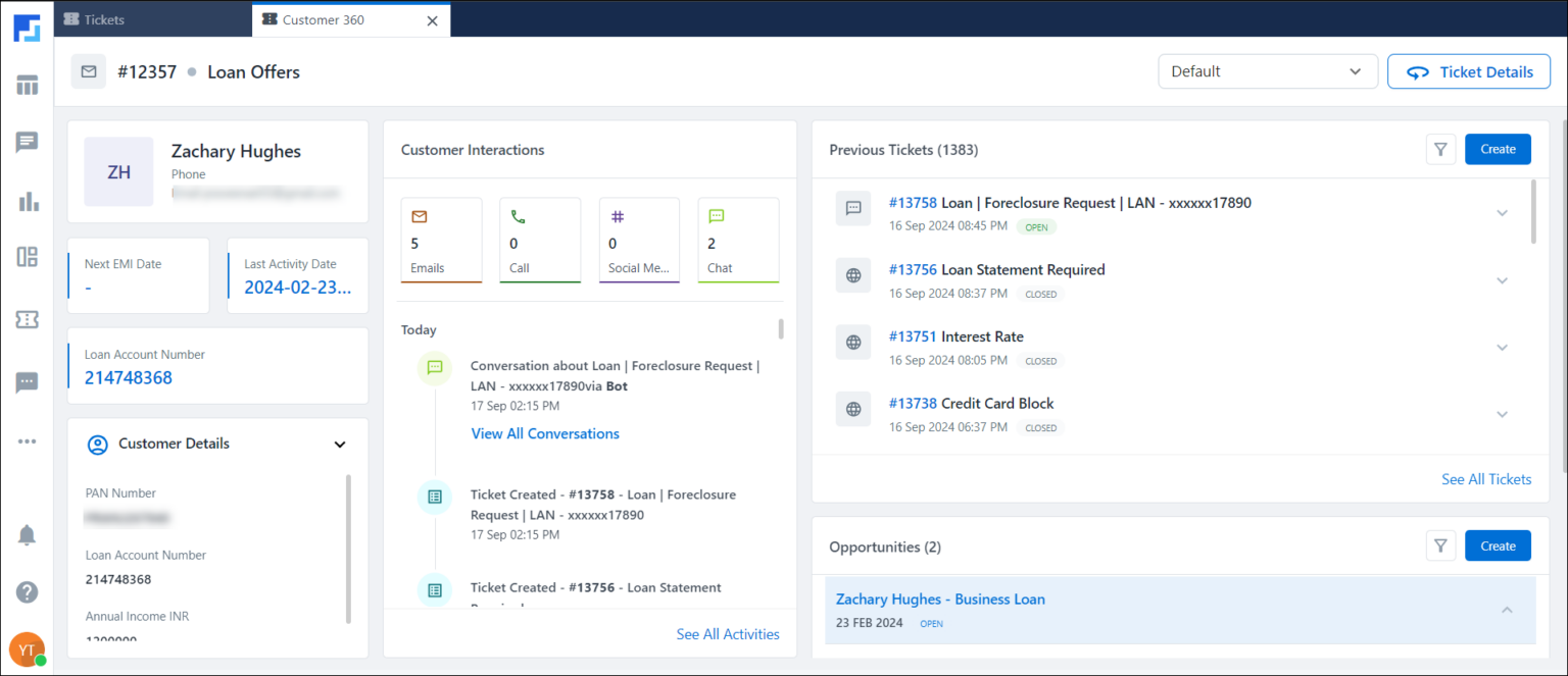 Customer 360 for Agents - LeadSquared Help and Support