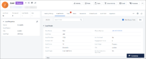Lead Details Page - Help & Support