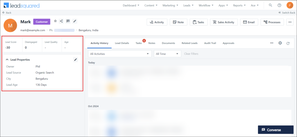 Customize the Lead Details Page/View (LDVC) - Help & Support