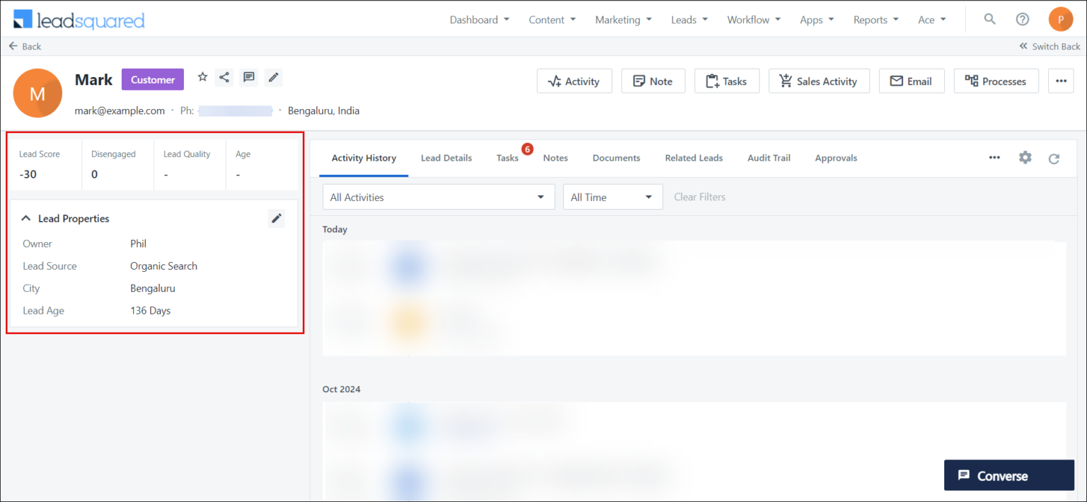 Customize the Lead Details Page/View (LDVC) - Help & Support