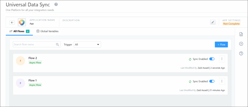 Universal Data Sync (UDS) - Create a Data Flow - Help & Support