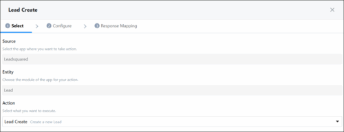UDS Create Actions - Lead Create Action - Help & Support