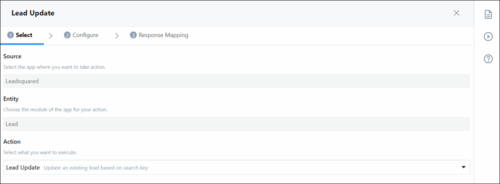 UDS Create Actions - Lead Update Action - Help & Support