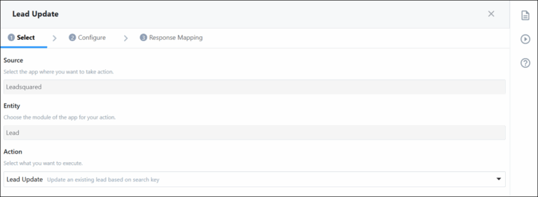 UDS Create Actions - Lead Update Action - Help & Support