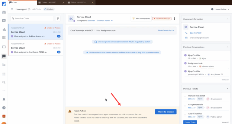 Service CRM Updates.2025.7 - Help & Support